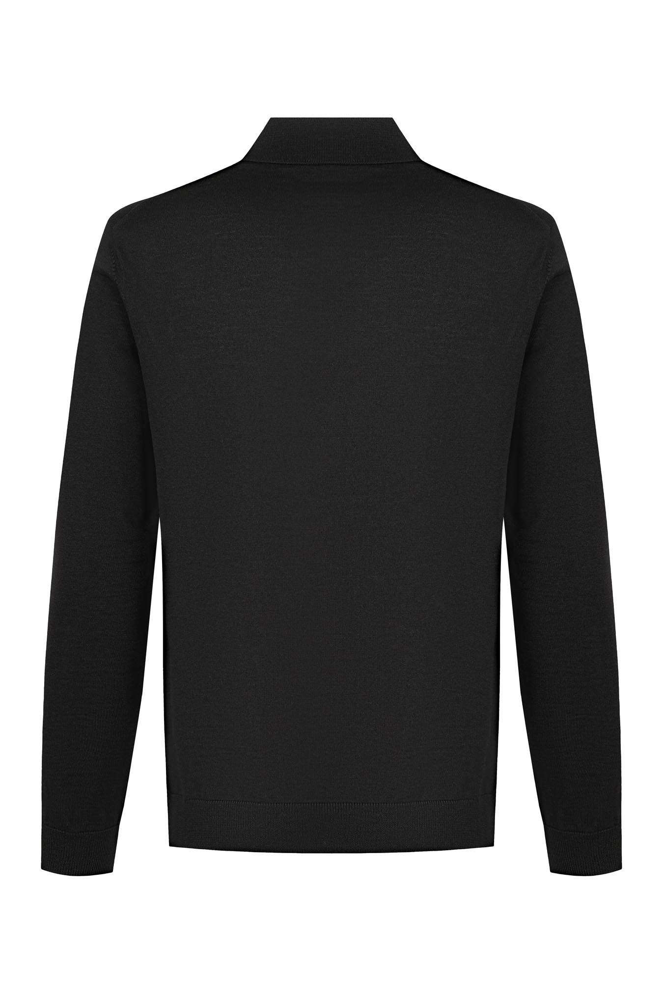 Поло мужское BOSS Black, цвет Черный, состав 100% шерсть. Артикул ...