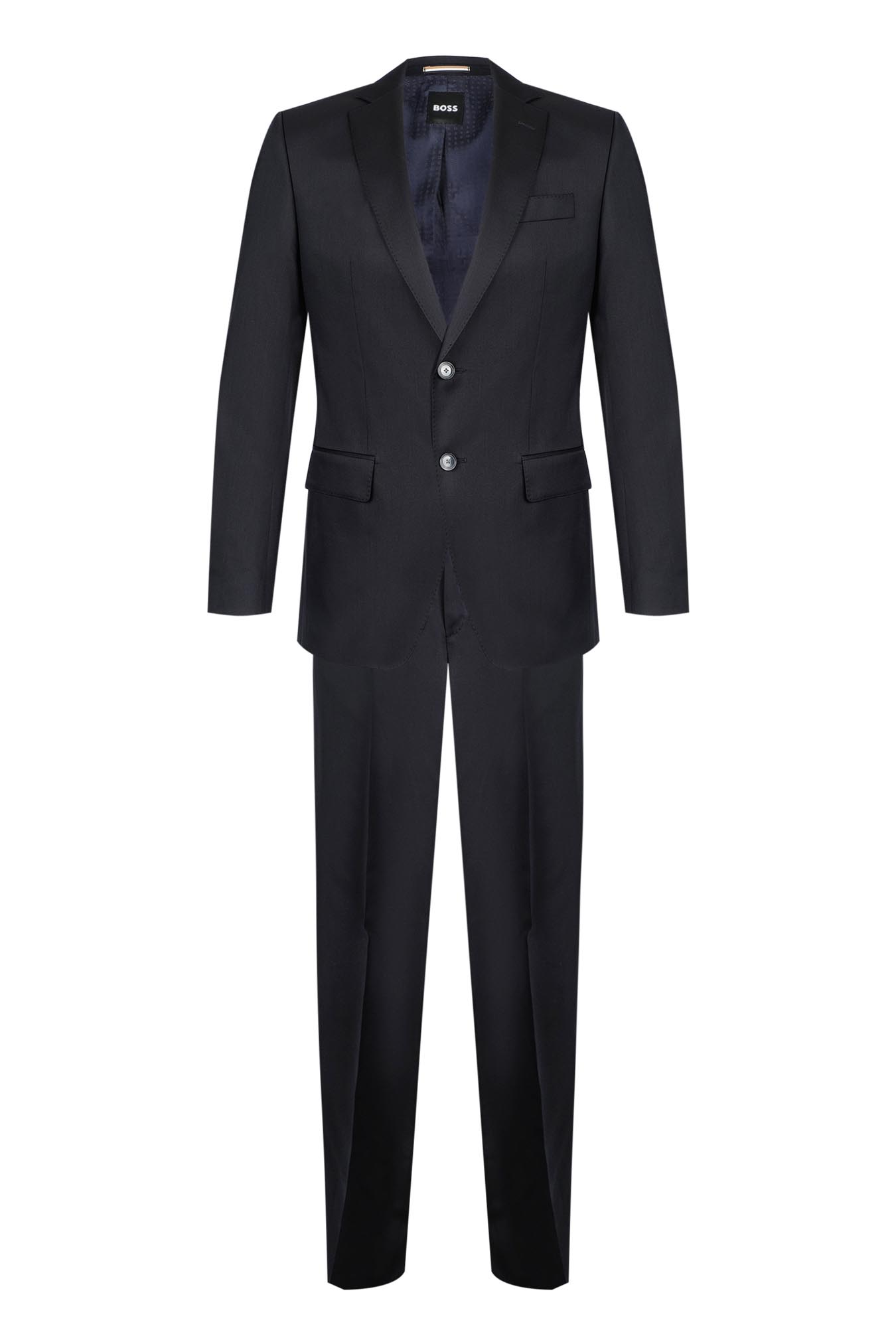 Костюм мужской BOSS Black, цвет Синий, состав 100% шерсть. Артикул ...